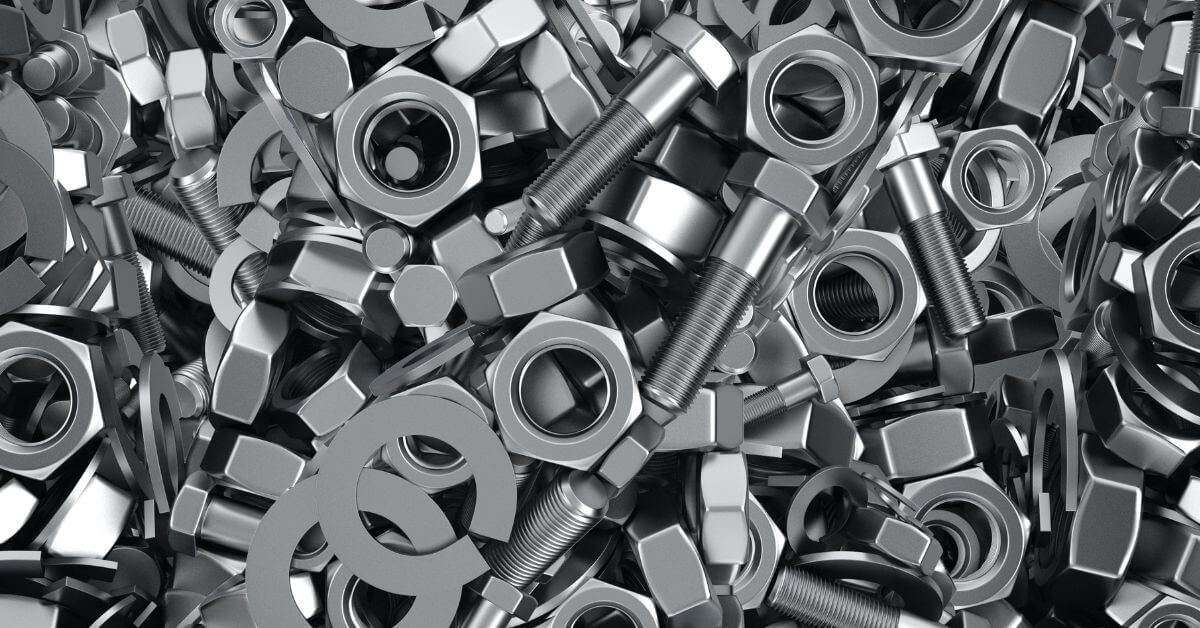 Production of fasteners: metal and polymer